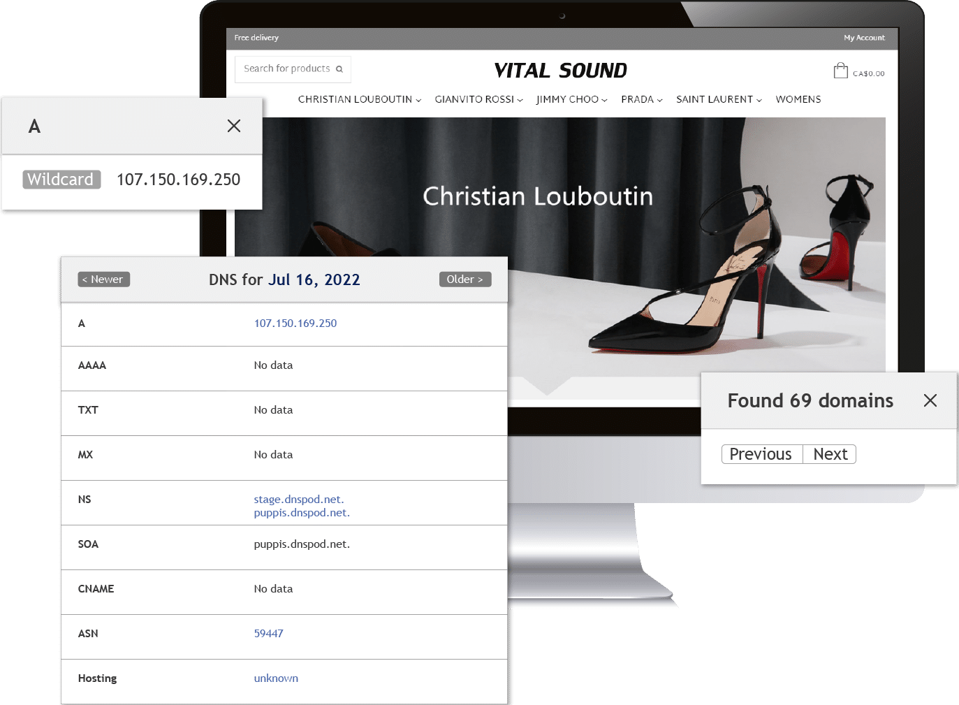 Using DNS records | Web data investigation 101 | DomainCrawler