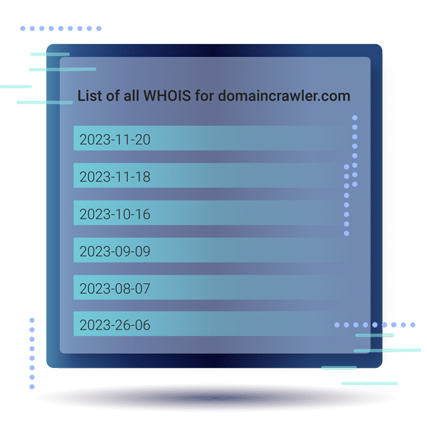 WHOIS record data monitoring | DomainCrawler